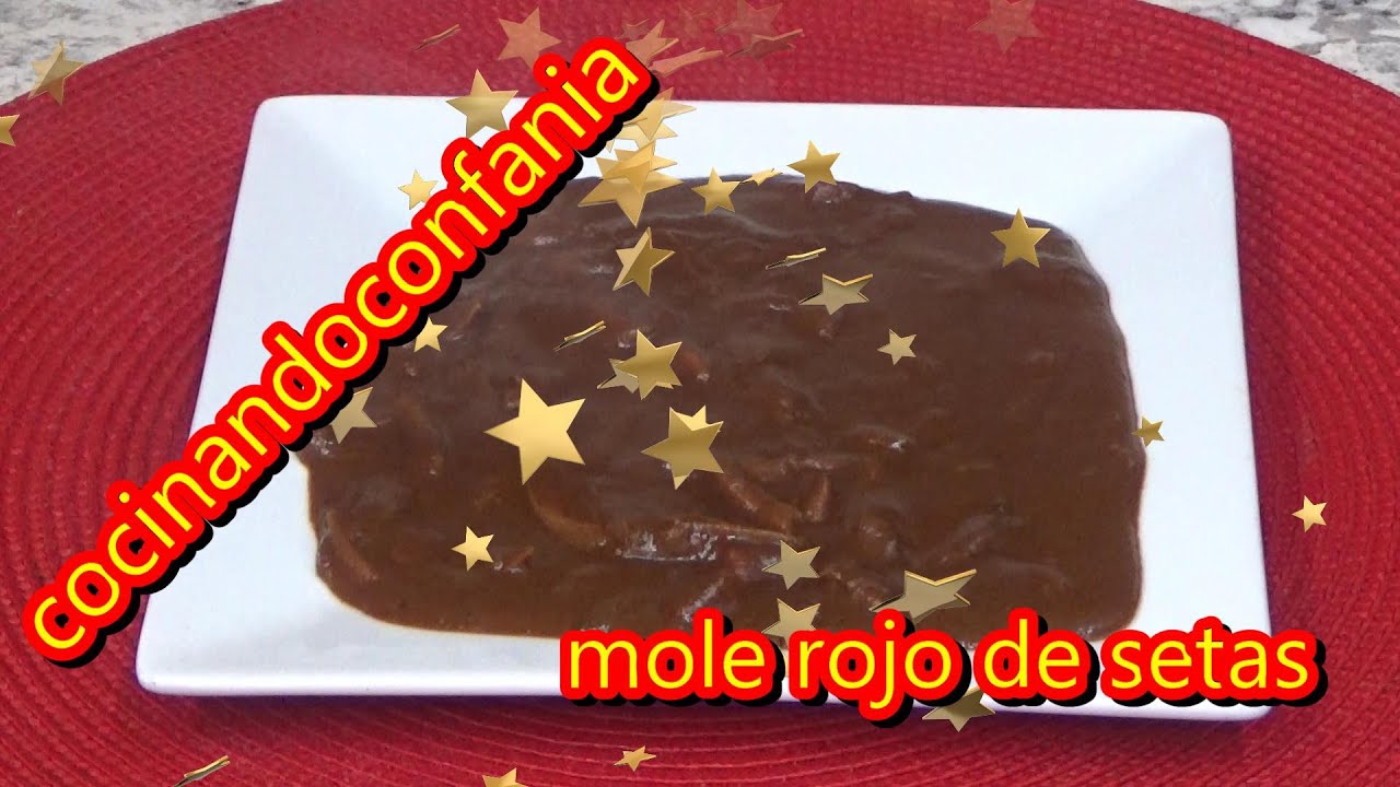 Como hacer mole de setas/receta vegana - YouTube