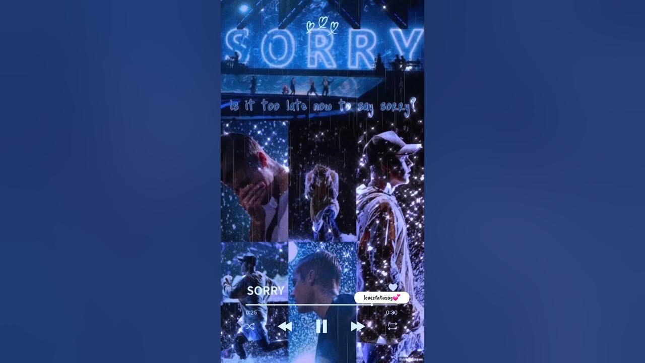 Is it too late now to say sorry || Sorry - Justin Bieber #love #sorry # ...