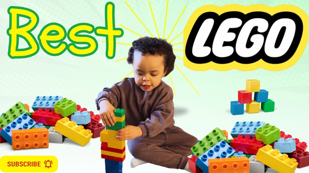 Kid playing with toys Lego + Fun day at the park with Family - YouTube