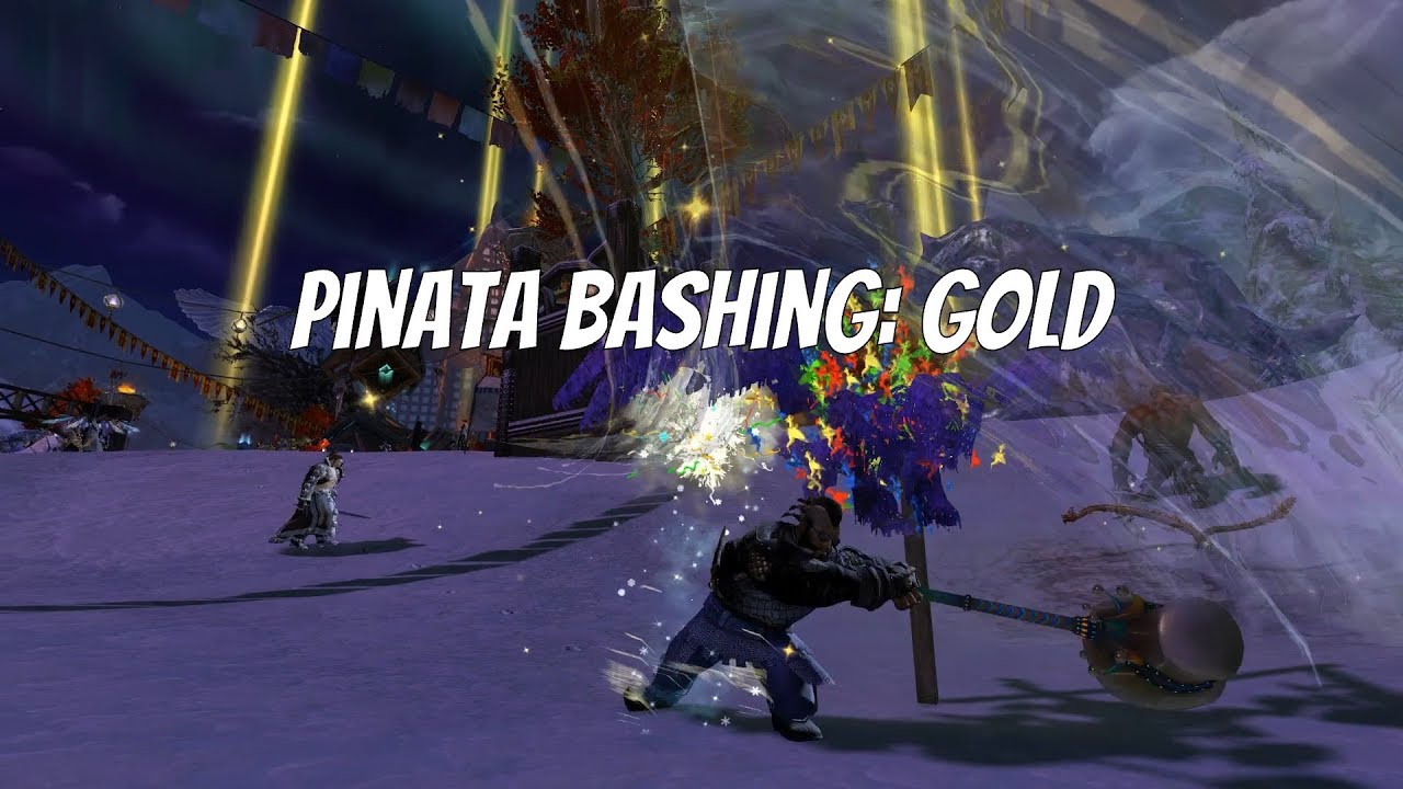 [GW2] Pinata Bashing Gold! - YouTube