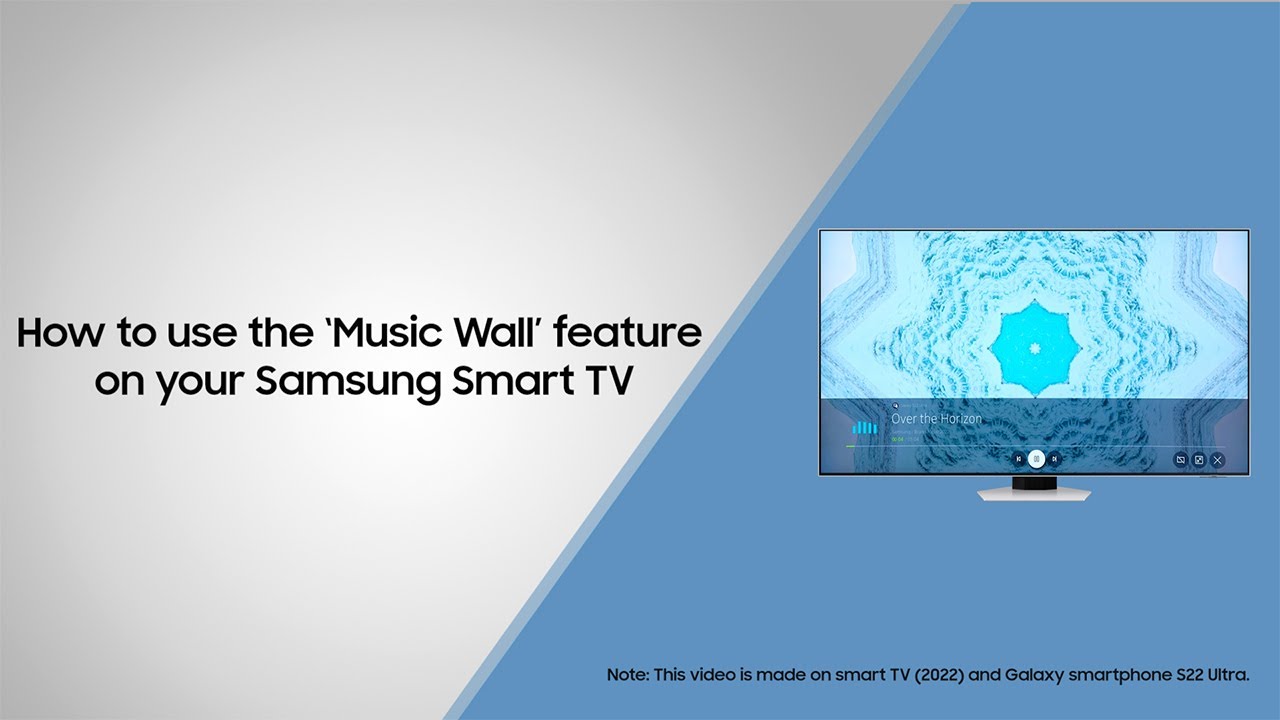 How to use the Music Wall feature on your Samsung Smart TV - YouTube