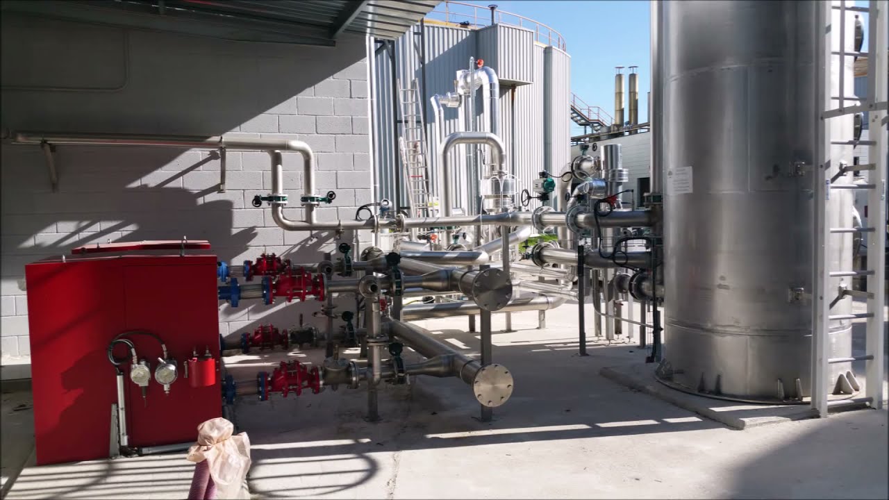 Biogas cleaning plant II - YouTube