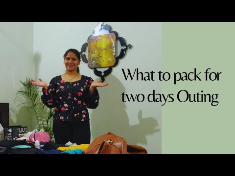 What to pack for two days Outing | How to pack light for weekend trips ...