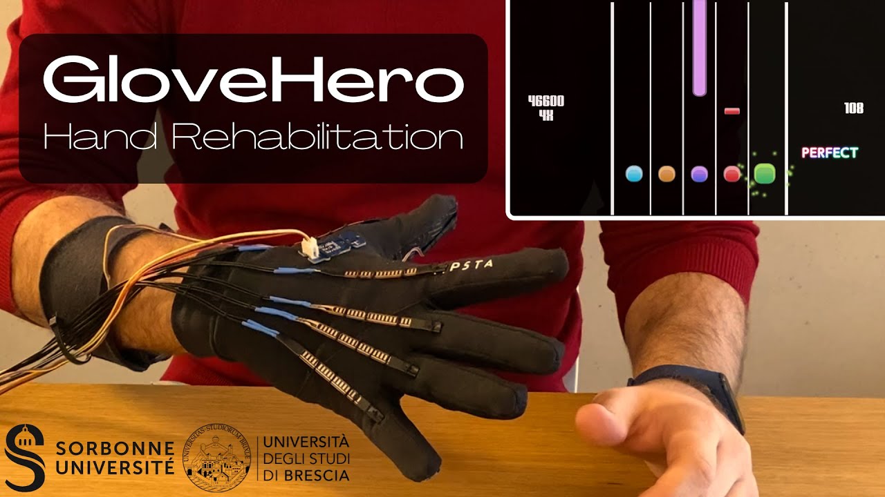 GloveHero, Arduino-based system for hand rehabilitation - YouTube
