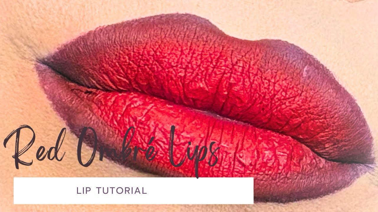 How To: Ombré Red Lip Tutorial - YouTube
