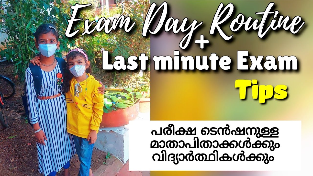 Our Exam Day routine,last minute exam tips for students and parents ...