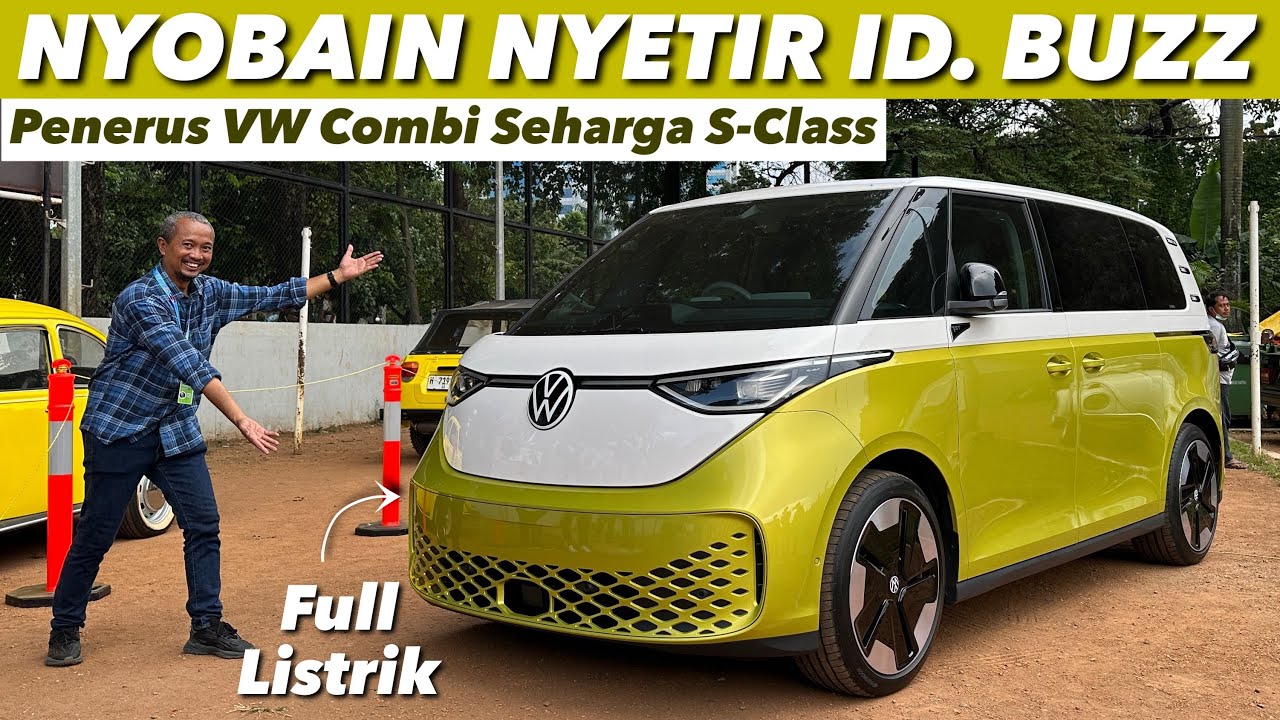GILE!! VW ID. BUZZ PERTAMA DI INDONESIA INI MEMANG KEREN MAKSIMAL - YouTube