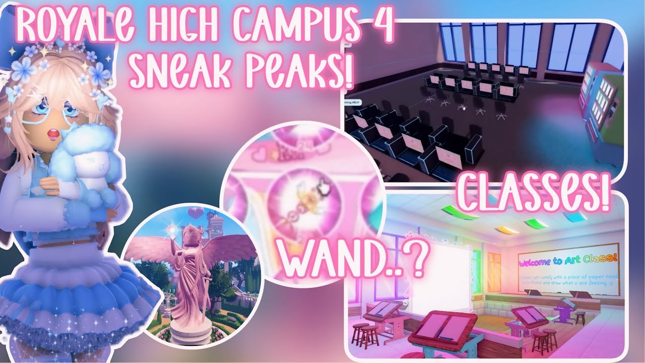 NEW CAMPUS 4 LEAKS ROYALE HIGH! CLASSES! SNEAK PEAKS! Royals high - YouTube