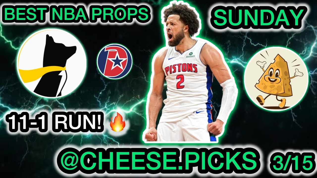 3-0 SWEEP! BEST NBA Player Props for Sunday 3/15 - BEST NBA PROPS TODAY ...
