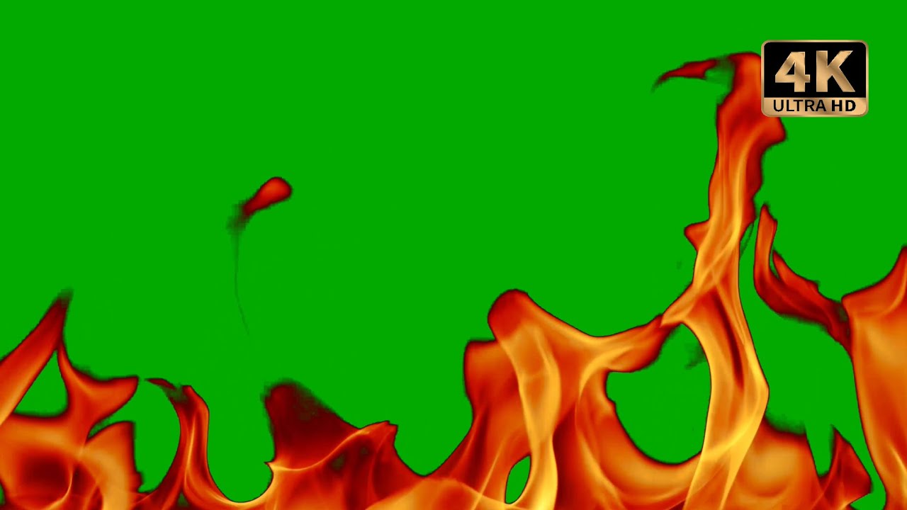 fire green screen effect - YouTube