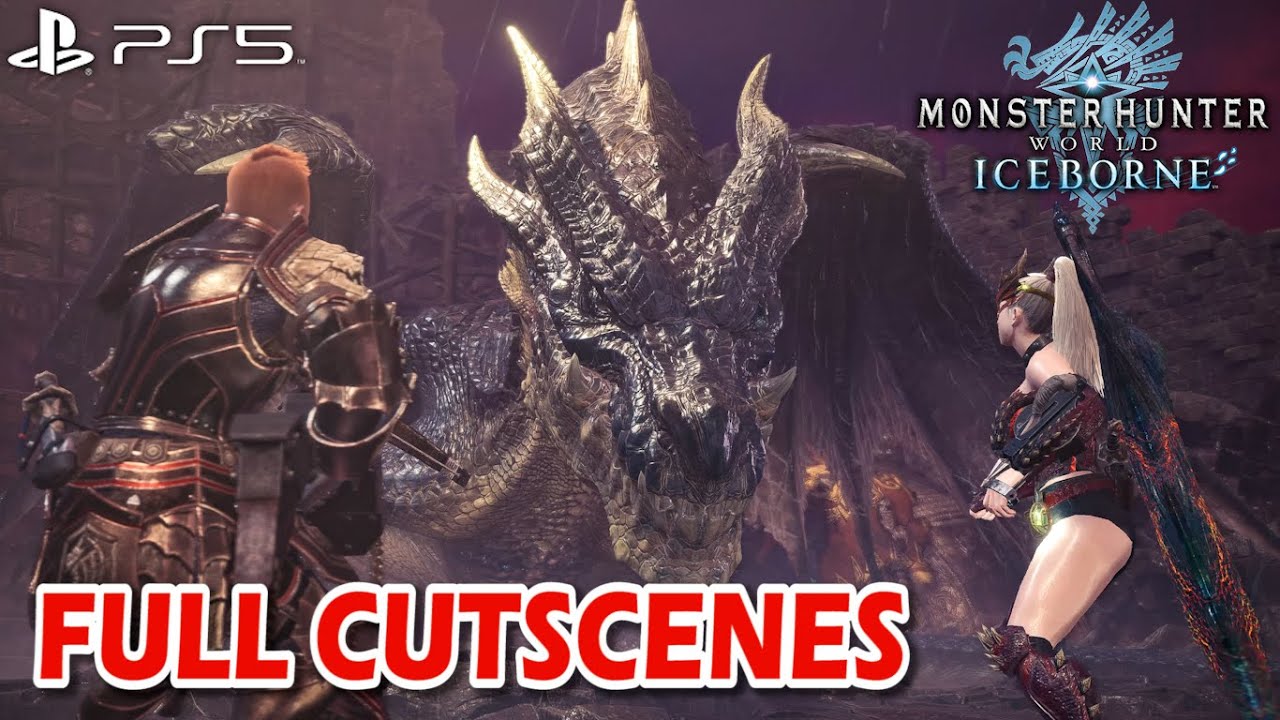 MONSTER HUNTER WORLD: ICEBORNE PS5 | Full Cinematic Cutscenes - YouTube
