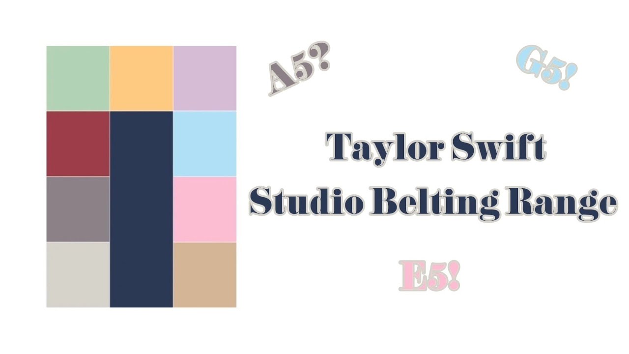 Taylor Swift- Studio Belting Range - YouTube