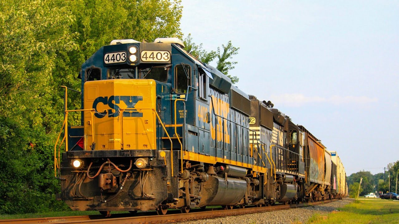 Conrail WPMI-61 Through Sewell NJ With CSX 4403/NS 5802 7/28/24 - YouTube