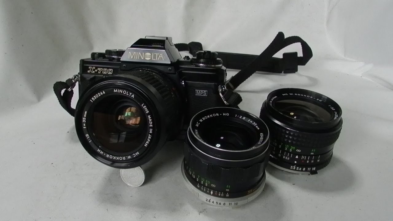 2022/ 09/01 懐かしのフィルムカメラ ミノルタX-700 MC W ロッコール35mmF1.8 など - YouTube