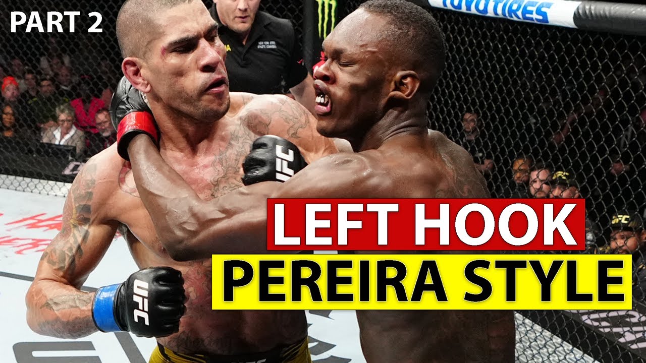 Analysis of Alex Pereira's left hook technique | 4 left hook variations #alexpereira #mma # ...