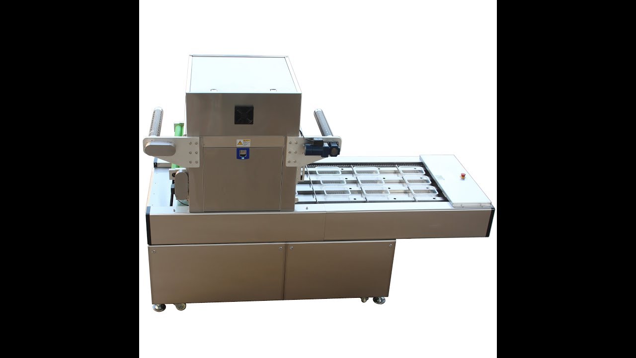 MPA-580A Automatic MAP tray sealer - YouTube