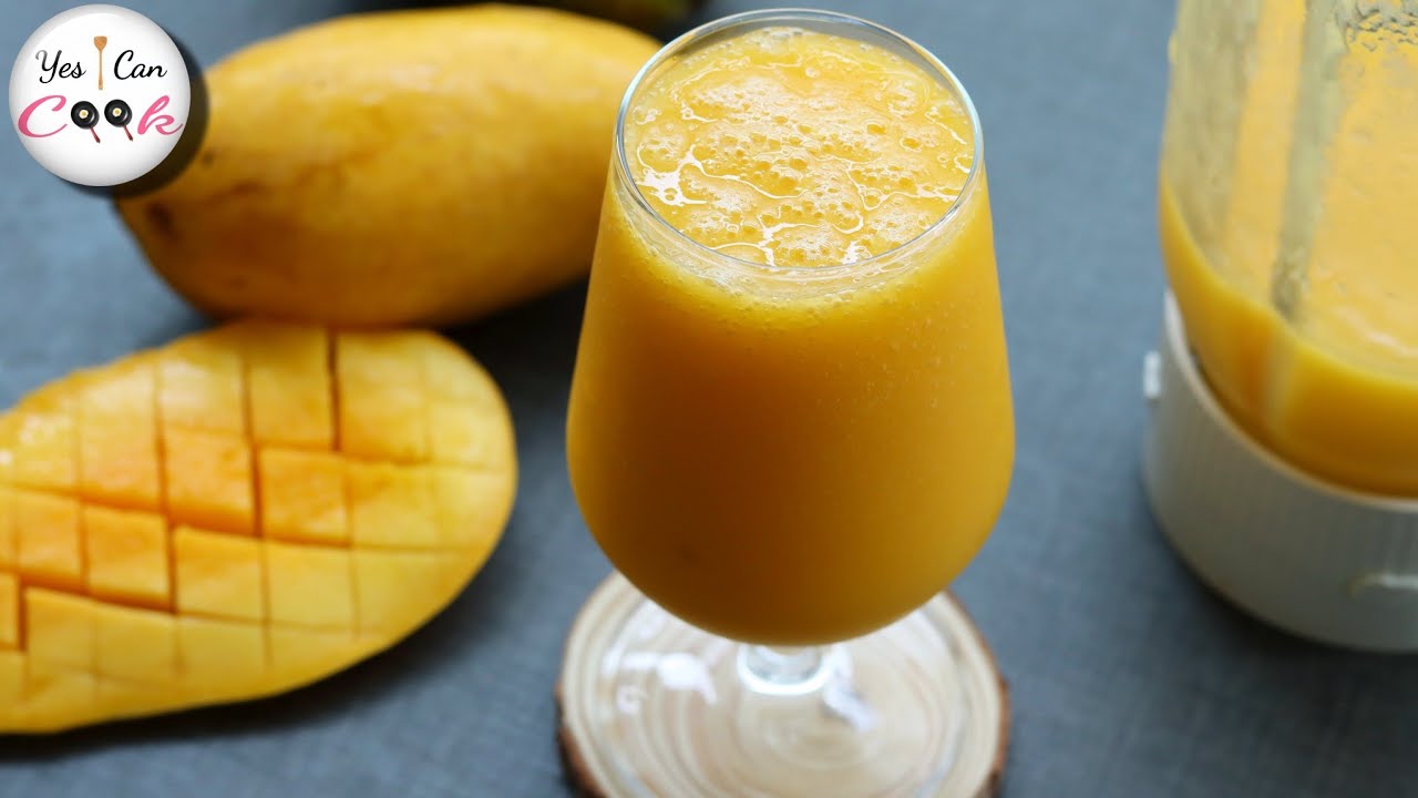 Mango Coconut Juice Recipe by (YES I CAN COOK) - YouTube