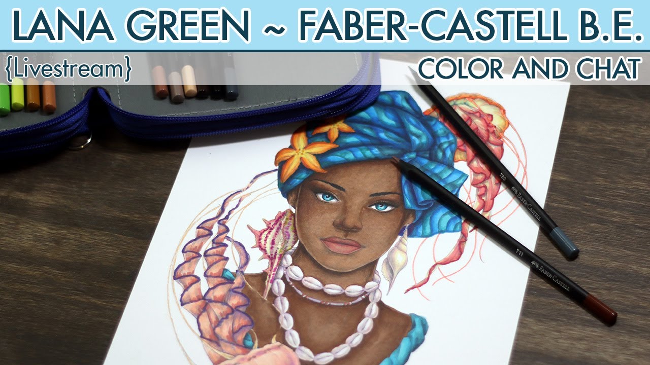 {LIVESTREAM} Pt. 3 ~ Lana Green ~ Marina ~ Faber-Castell Black Edition ...