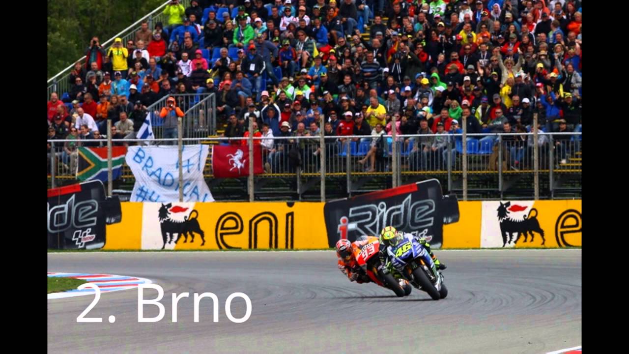 Top 5 best circuits Motogp - YouTube