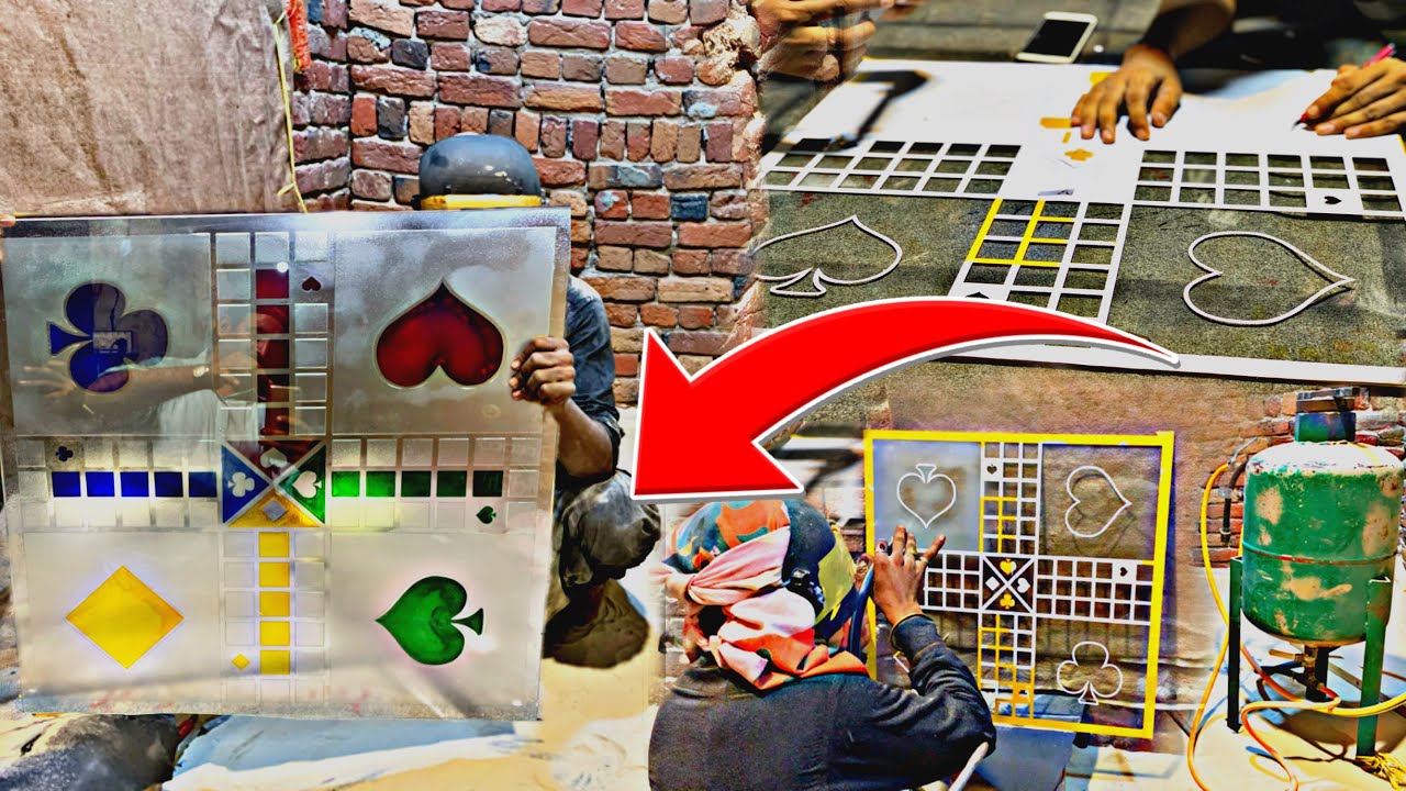 Beautiful Art Work OF Making Glass Ludo Step By Step By Young Talented ...