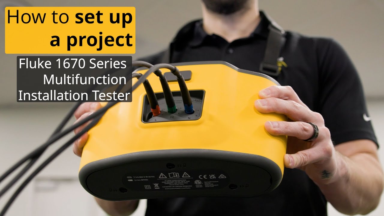 Fluke 1670 Series Multifunction Installation Testers | How to Set Up a ...