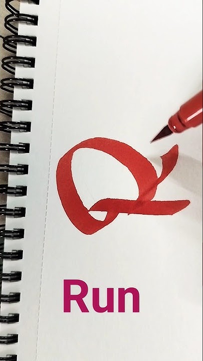 How to write Run in cursive#cursive handwriting for beginners# ...