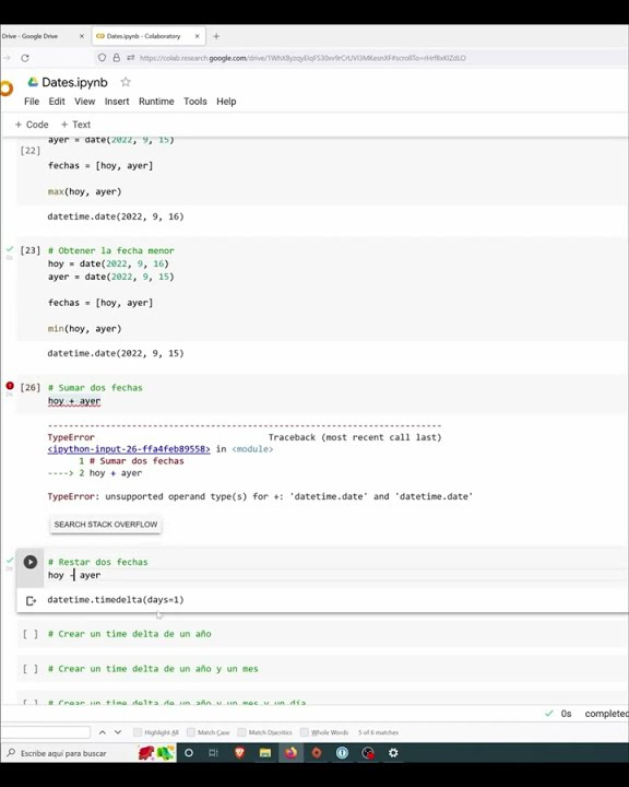 ¿Cómo restar dos fechas en Python? - YouTube