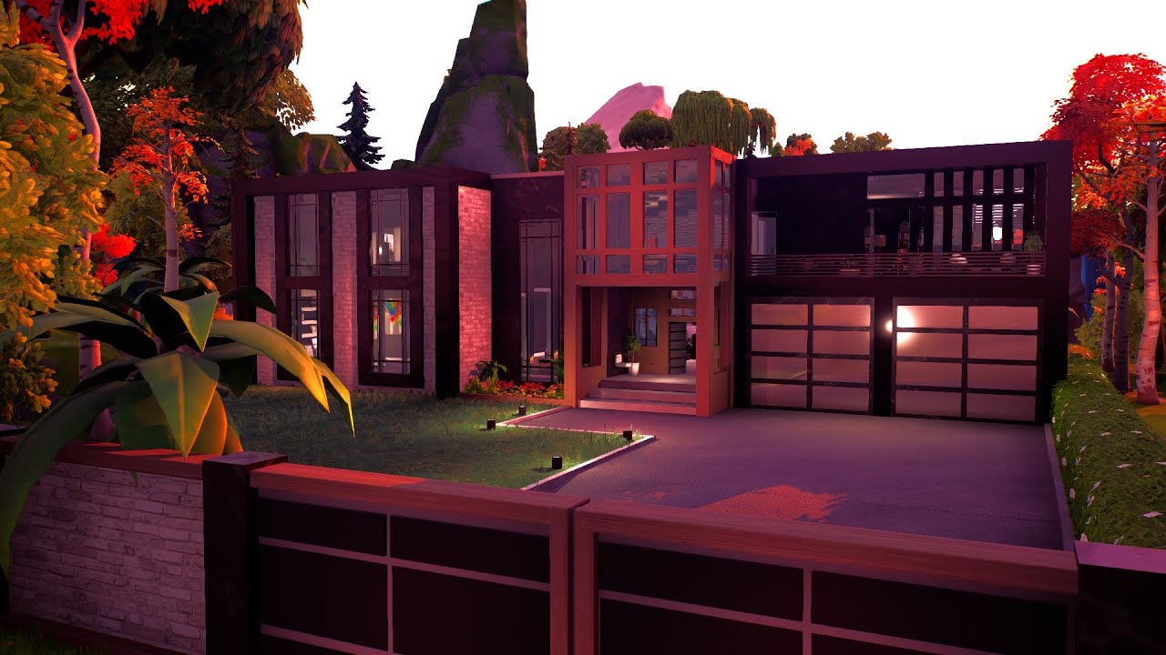 Cozy Lakefront Mansion Fortnite Creative - YouTube