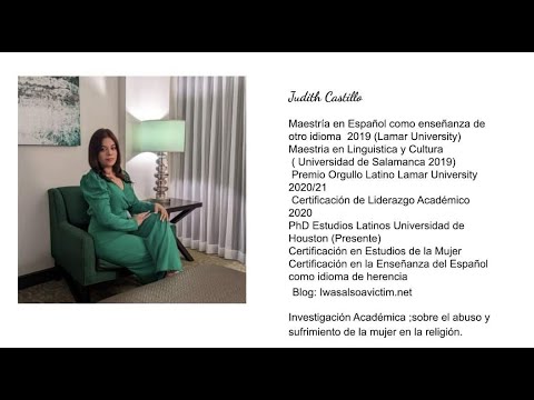 IMPACTANTE TESTIMONIO DE JUDITH CASTILLO EX ESPOSA DE AZRIEL JOAQUIN ...