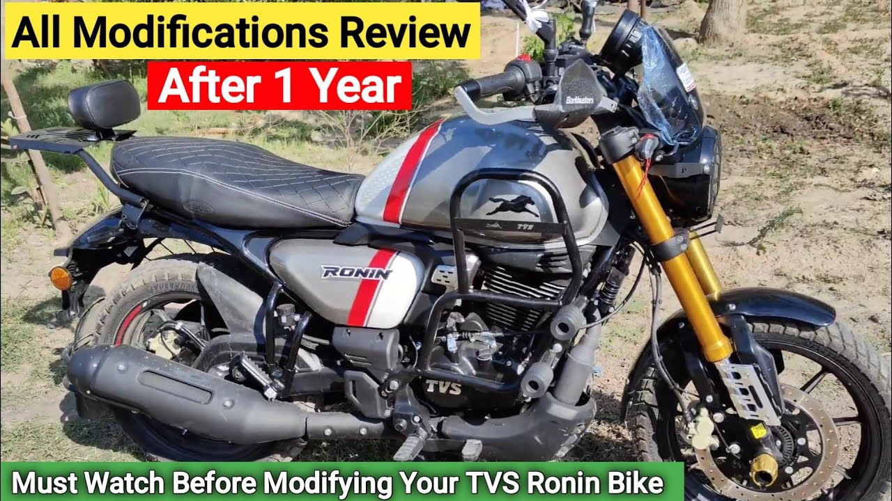 TVS Ronin 225 My All Modifications Review after 1 Year || Must Watch ...