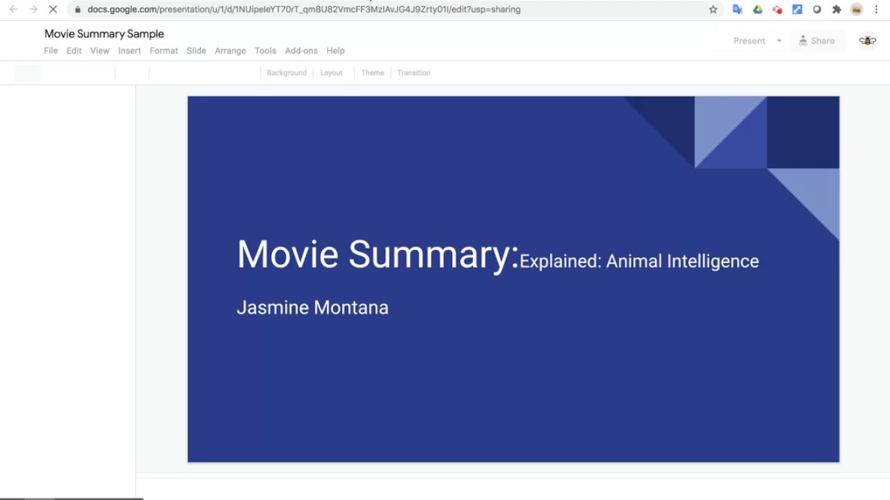 Movie Summary Instructions - YouTube