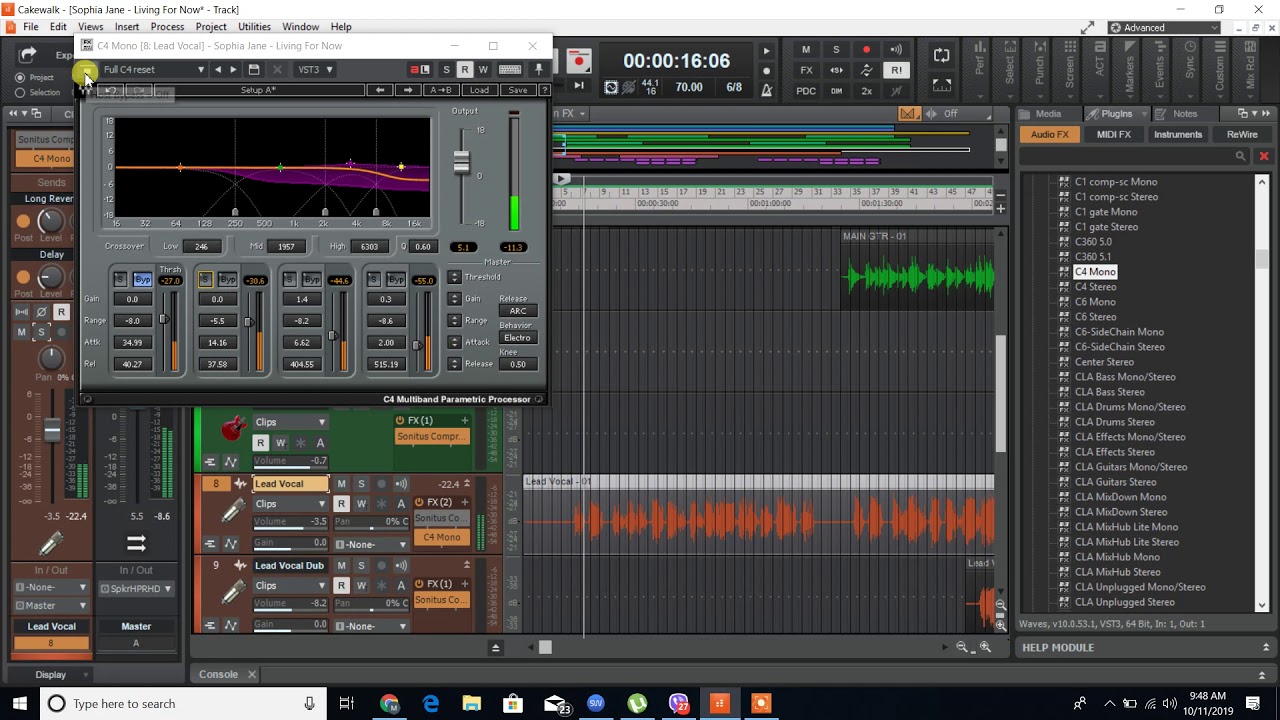waves c4 on vocals - YouTube