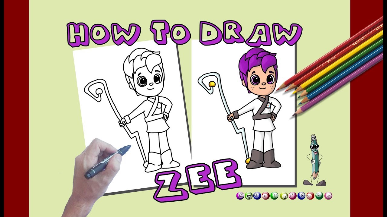 True and the rainbow kingdom: How to Draw Zee -Easy (2019) - YouTube