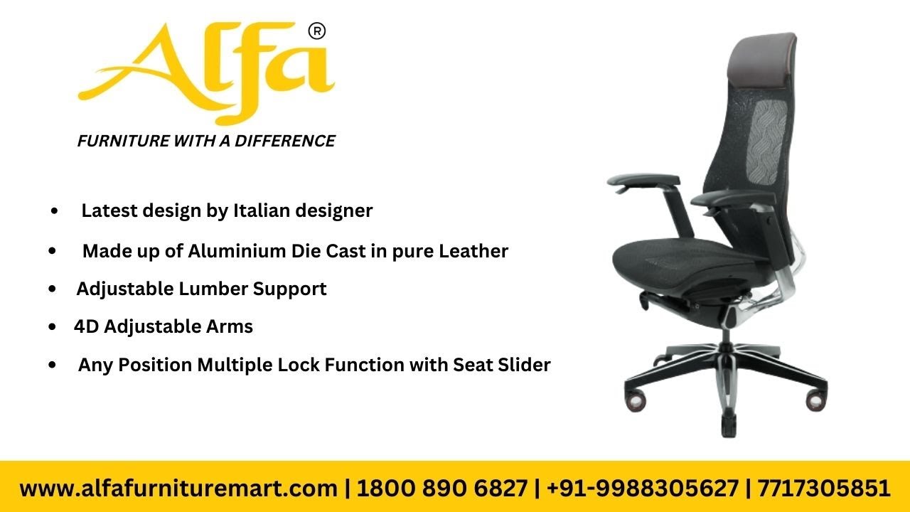 Alfa Furniture | Best Stylish Office Chair | Latest design by Italian ...
