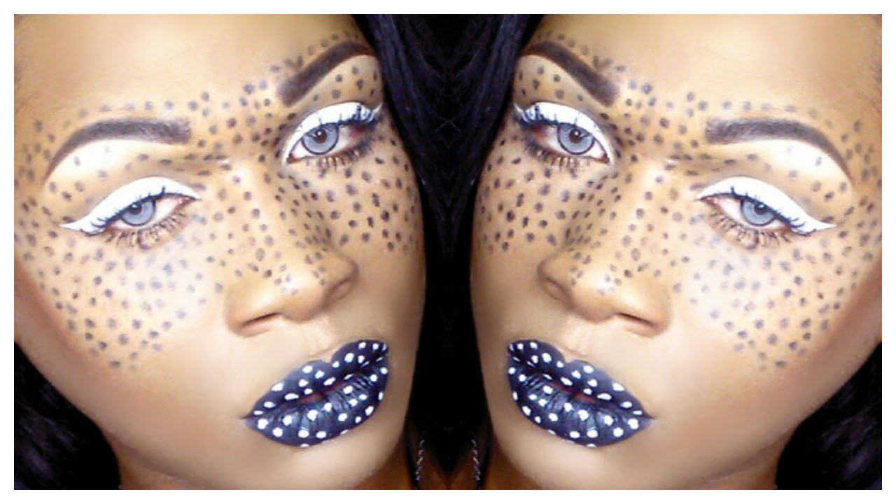 POLKA DOT MAKEUP | KAT VON D | POINTILLISM TUTORIAL - YouTube