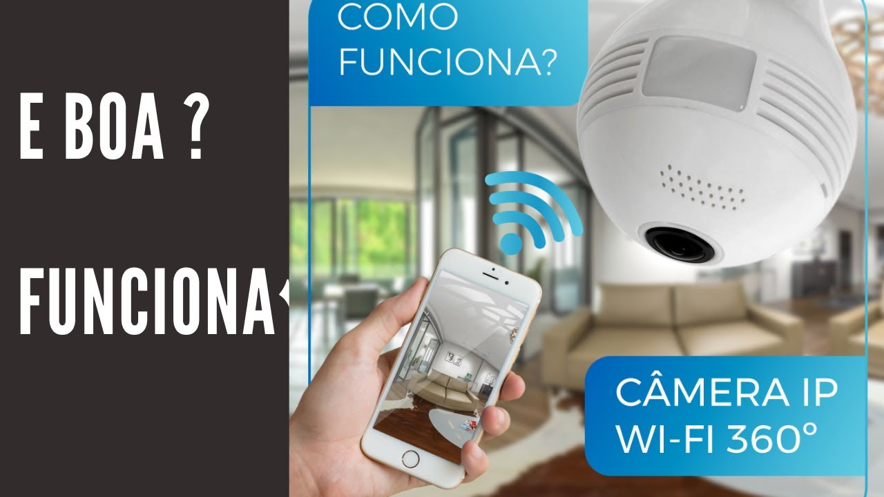 Lâmpada IP Wifi oculta micro câmera espia sem fio spy cam lamp 360 ...