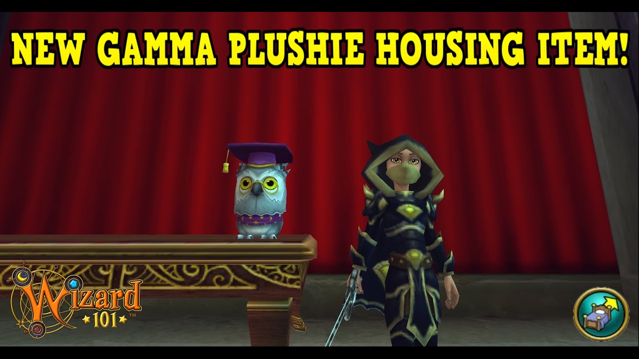Wizard101 : NEW GAMMA PLUSHIE HOUSING ITEM! - YouTube