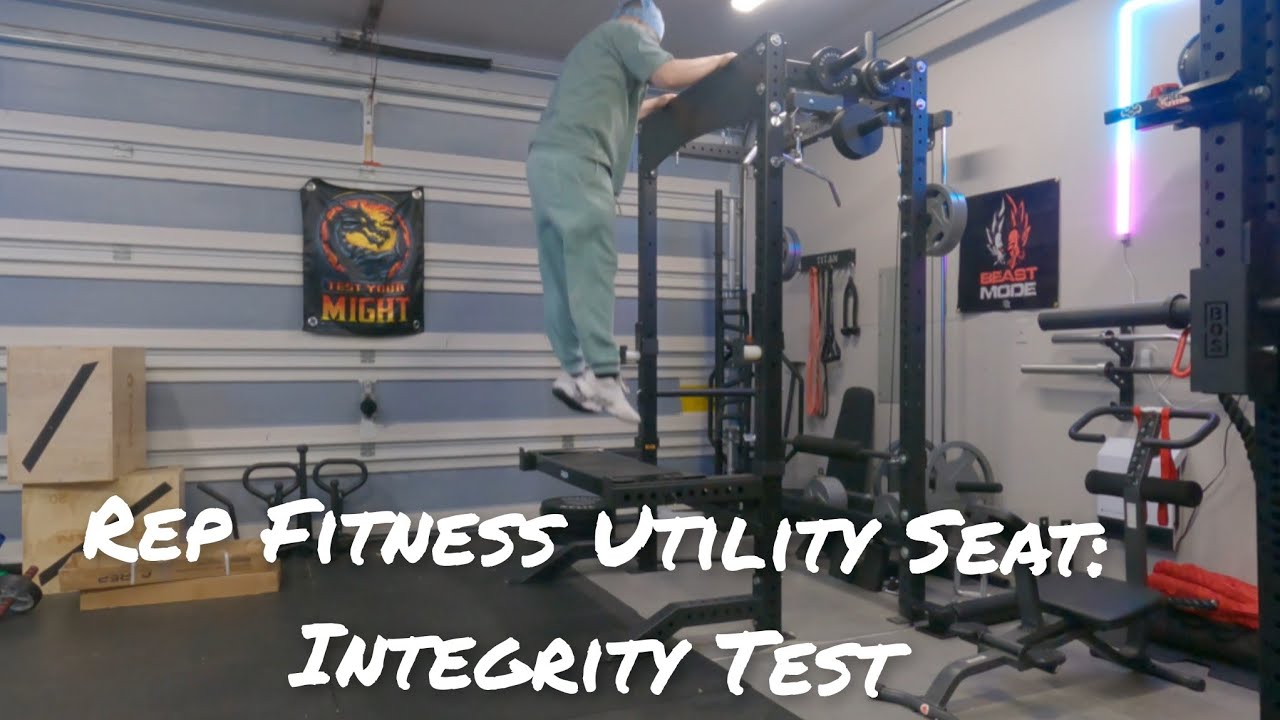 Rep Fitness Utility Seat: Rack Integrity Test - YouTube