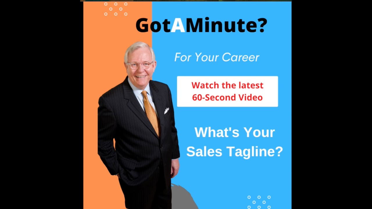 Your Sales 'Tagline' Is Vital to Your Job Search Success - YouTube