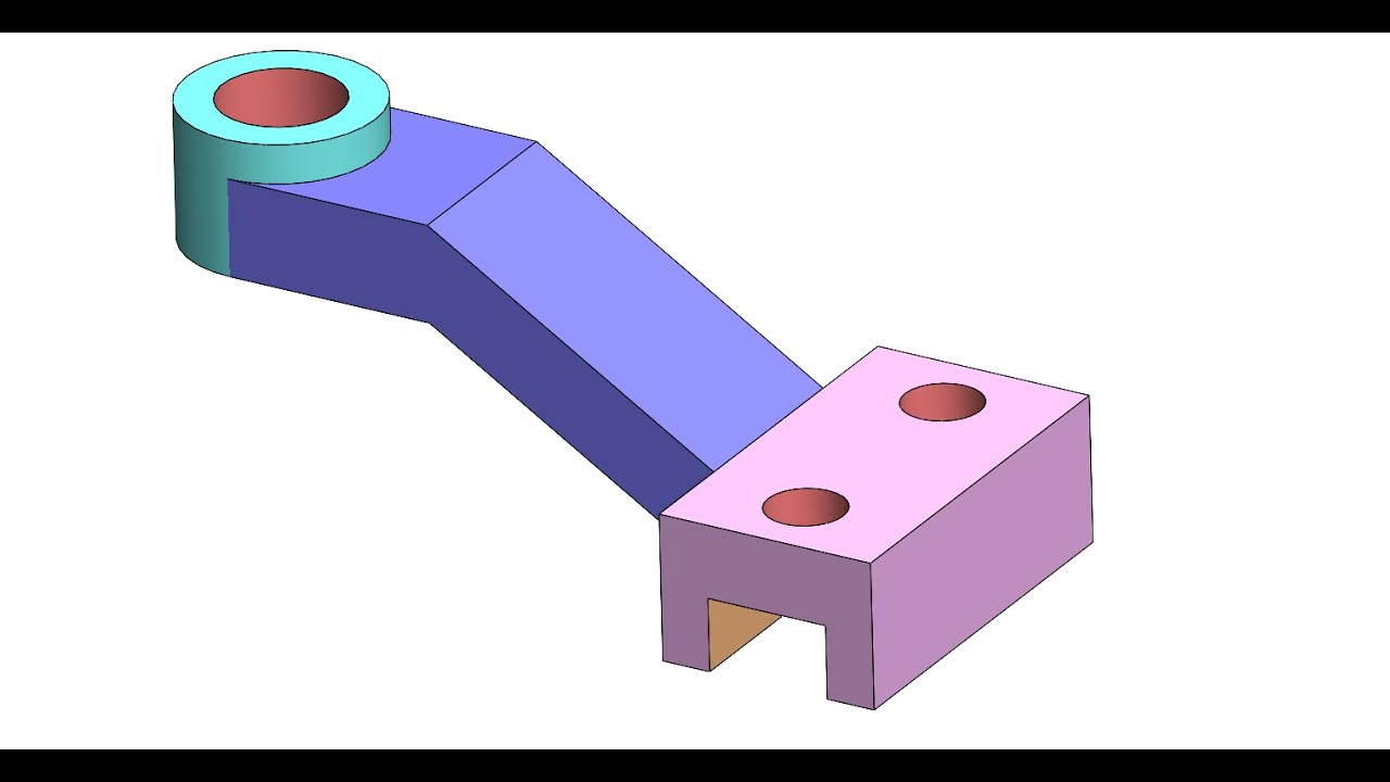 Linkage arm Mechanical Part| SolidWorks 3D Modeling Episode 107 | 3D ...
