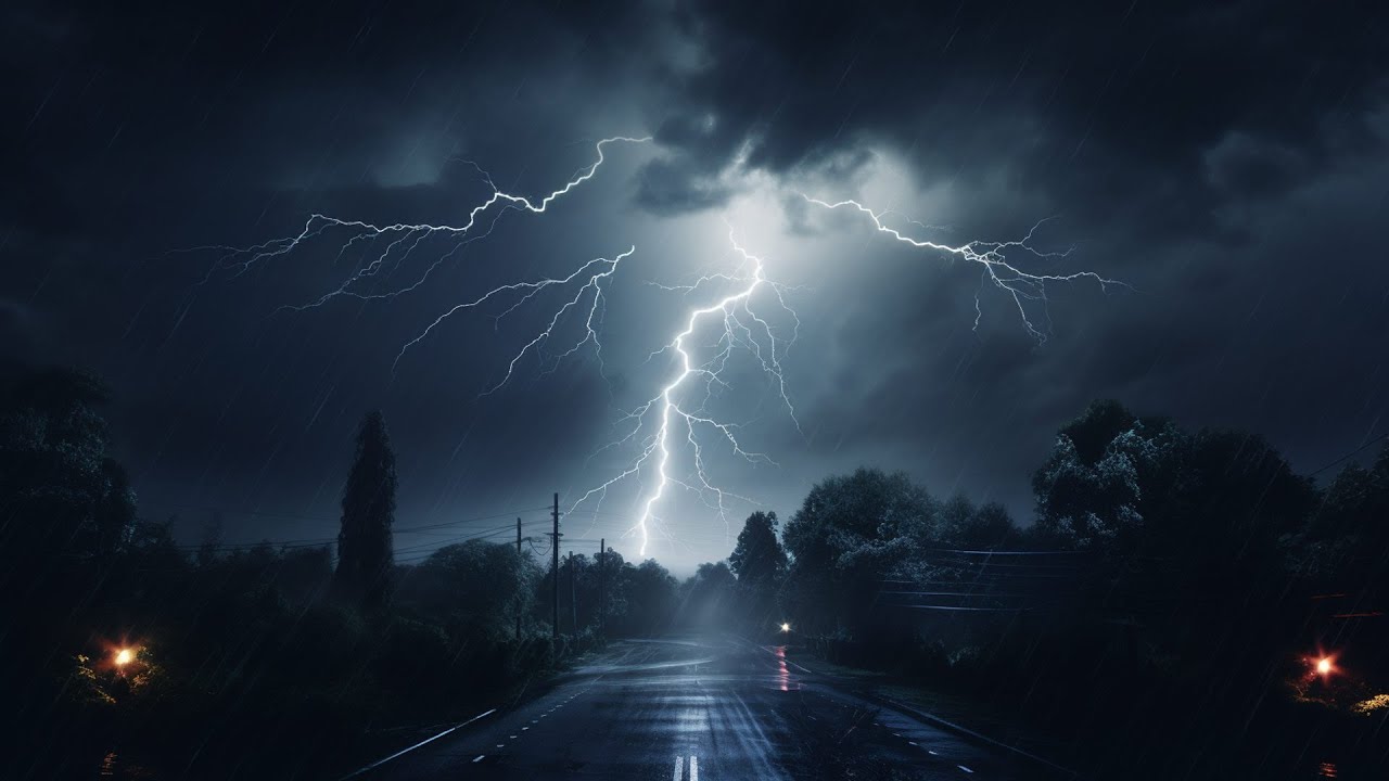 Intense Thunderstorm Sounds with Heavy Rain and Powerful Thunder to ...
