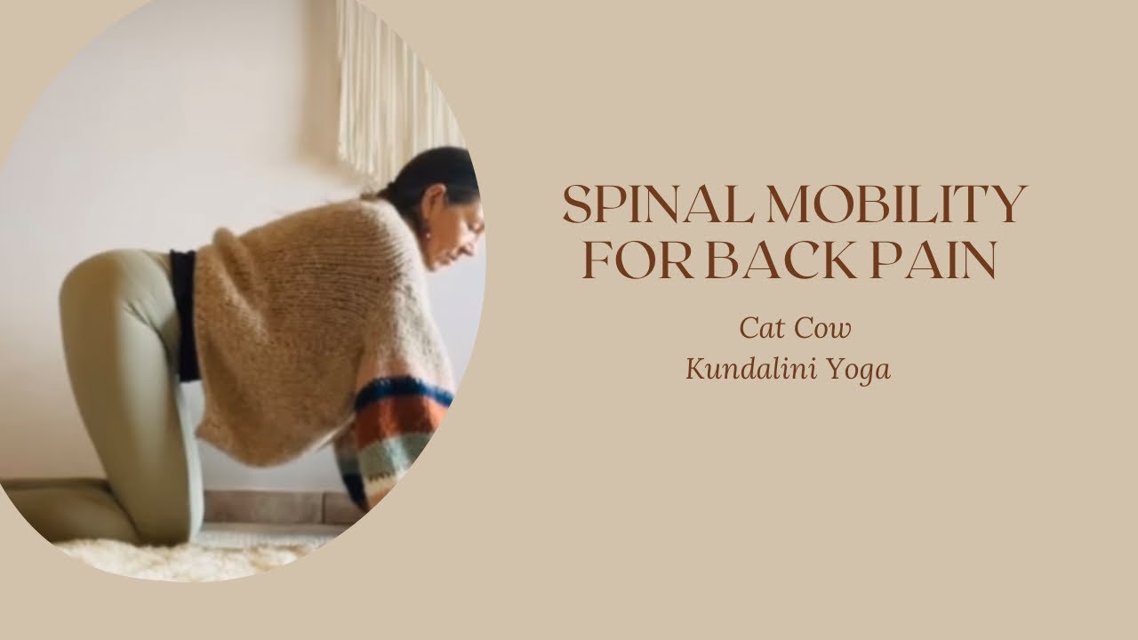 Spinal Flexibility for back pain - Cat Cow Kundalini Yoga - YouTube
