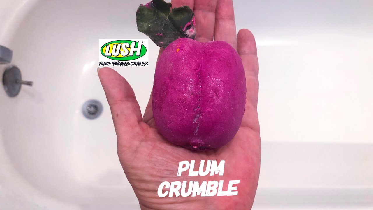 Lush New 'Plum Crumble' bubble bar demo - YouTube