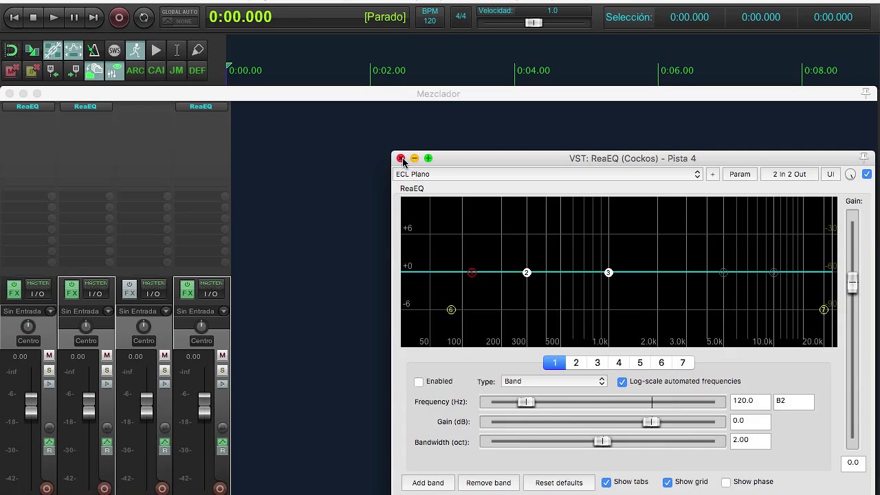 Como Insertar el Ecualizador ReaEq Rápidamente con un Atajo del Teclado ...