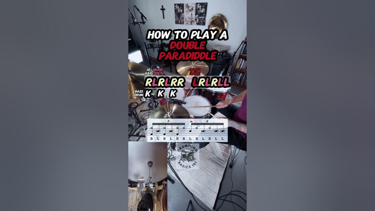 How to Play a Paradiddle on the DRUM KIT🥁 (Easy Drum Lesson) - YouTube