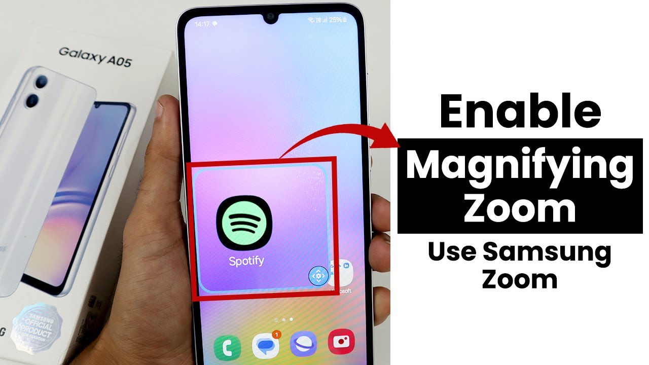 Enable Magnifying Zoom In Samsung A05 | Use Samsung Zoom - YouTube