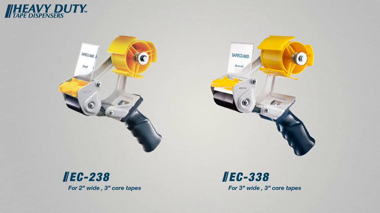 Metal Construction for Heavy Duty Tape Dispenser By Excell EC-238 - YouTube