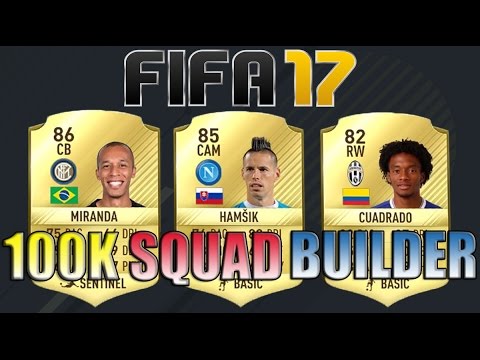 FIFA 17 OVERPOWERED 100K SQUAD BULIDER TEAM!!