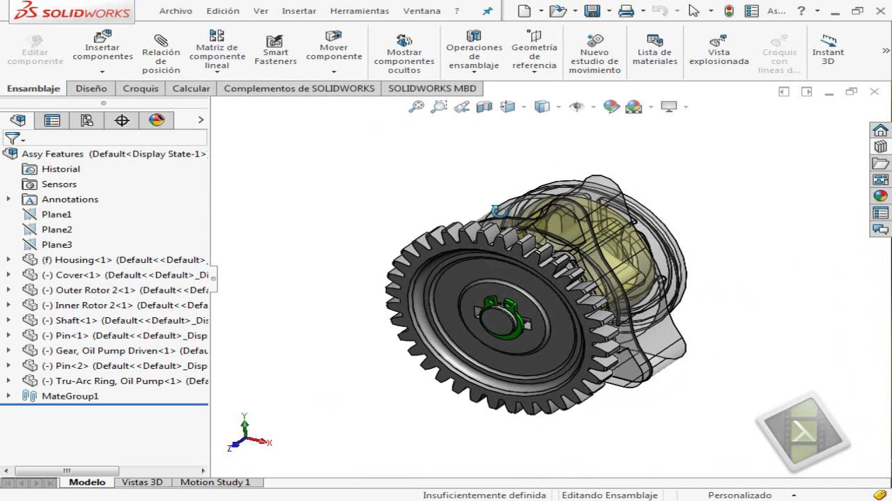 Explosion de ensamblaje en Solidworks 2016 - YouTube