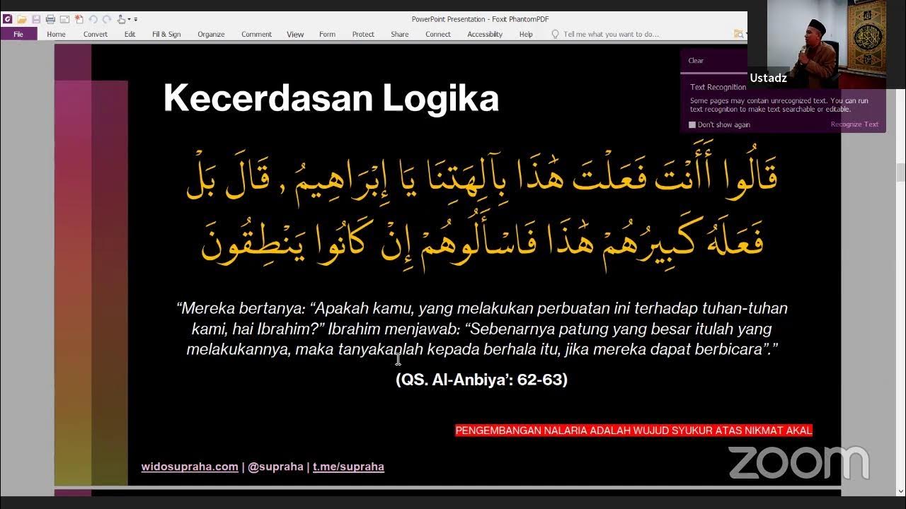 Menjadi Insan Bea Cukai Seperti Nabi Ibrahim A.S. - Ust. Dr. Wido Supraha - YouTube